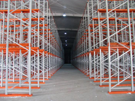 Multiple Level Drive In Warehouse Racking Storage Solution For Cold ...